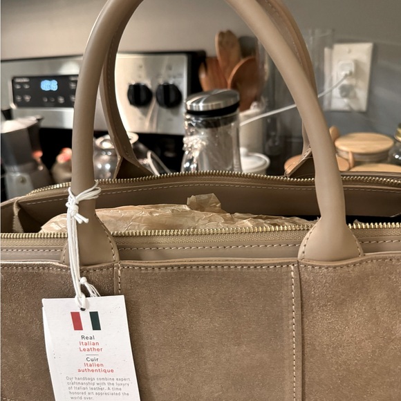 ISADORA | Bags | Isadora Made In Italy Leather Large Woven Satchel ...